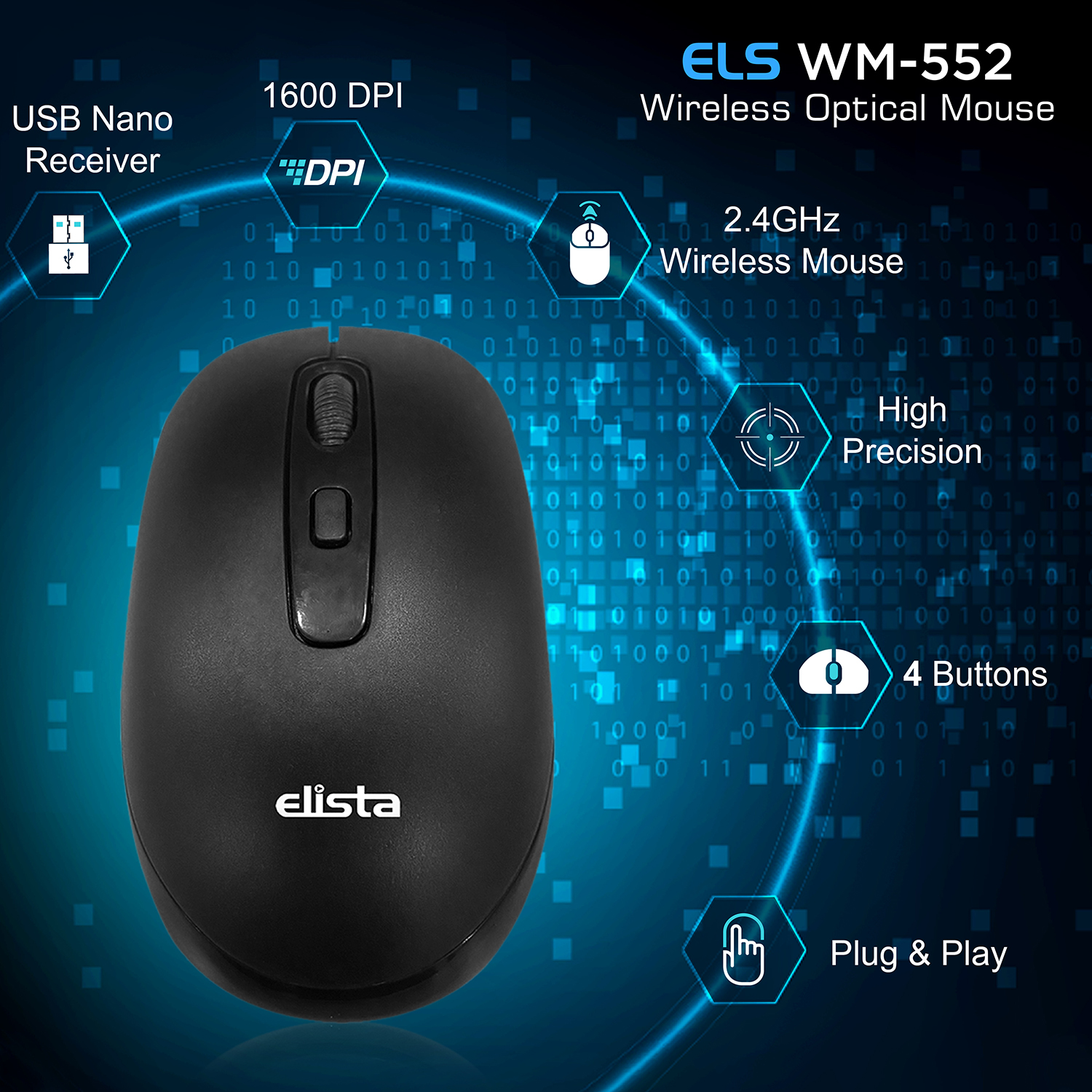 Wireless Mouse - ELS WM-552 | Elista